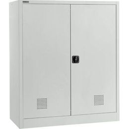Sch&auml;fer Shop Sch&auml;fer Shop Select Umweltschrank, B 1200 x T 500 x H 1585 mm, 2 Wannen &agrave; 23 Liter + WHG‑Wanne 14 Liter, lichtgrau