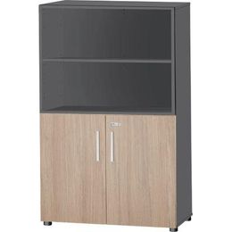 Sch&auml;fer Shop Sch&auml;fer Shop Select Kombischrank SET UP, 4 OH, B 800 x T 420 x H 1514 mm, graphit/eiche