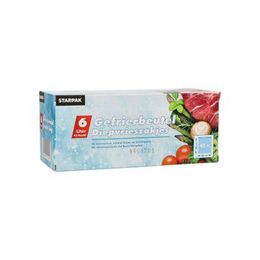 Papstar Gefrierbeutel 6 l auf Rolle, BPA-frei LLDPE, 46x30 cm, mit Verschlussclips & Beschriftungsfeld, 45 St&uuml;ck