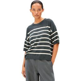 armedangels - Stripe Linen Blend Pullover Damen space steel 253890_1294