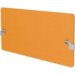 Hintertischwand Modus, mit Adapter, 25 mm stark, B 1000 x H 600 mm, gelb