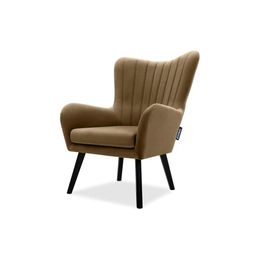 KONSIMO Sessel Gadi beige Ma&szlig;e (cm): B: 76 H: 100 Sessel & Hocker > Sessel nach Material > Stoff Sessel &raquo; Sofa DE