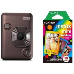 Fujifilm Instax Mini LiPlay deep bronze + Rainbow Film - Dealpreis