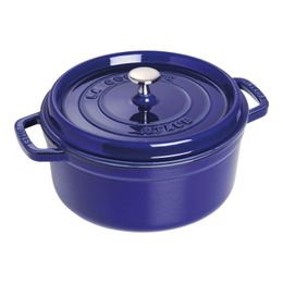 Staub La Cocotte Cocotte 22 cm, rund, Dunkelblau, Gusseisen