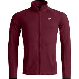 Ortovox - Fleece Light Grid Jacke Herren red malbec 249554_1269