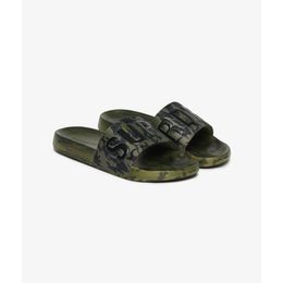 Superdry Men's Core Camo Badeschlappen Gr&uuml;n - Gr&ouml;&szlig;e: 12-13 10986189001663DL906