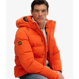 Superdry Herren Everest Kurze Pufferjacke mit Kapuze Orange - Gr&ouml;&szlig;e: M 1020202000547UM2002