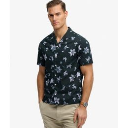 Superdry Herren Kurzarmhemd mit Cabana-print Blue - Gr&ouml;&szlig;e: L 1041009000234J9P003