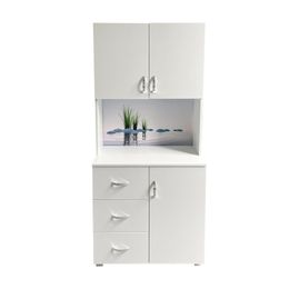HTI-Living Badschrank Blanca Wellness Motiv Steine