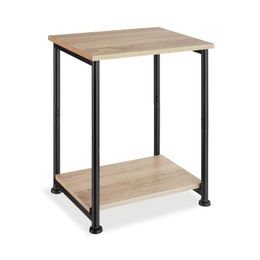 TecTake&reg; Beistelltisch, Industrial Style, mit 2 Ablagen, 38,5 x 30 x 51,5 cm
