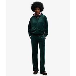 Superdry Damen Country Club Velour Jogginghose Green - Gr&ouml;&szlig;e: 42 21235311002798UM020