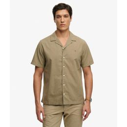 Superdry Herren Cabana Kurzarmhemd Khaki - Gr&ouml;&szlig;e: M 10410090002351KH002