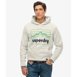 Superdry Herren Vintage 90er Terrain Hoodie Hellgrau - Gr&ouml;&szlig;e: L 10406065016335WB003