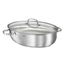 R&ouml;sle R&ouml;sle Br&auml;ter Elegance, Edelstahl, Metall, 8 L, oval, 28.5x19x41 cm, backofengeeignet, geschmacksneutral, Deckel hitzebest&auml;ndig, Kochen, T&ouml;pfe, Br&auml;ter