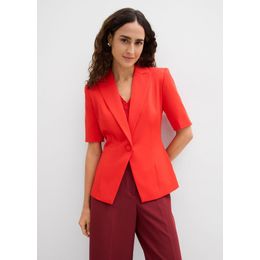 bonprix Blazer mit Sandhourglass-Passform, rot, Gr.38, Stylischer cropped Blazer mit toller Passform