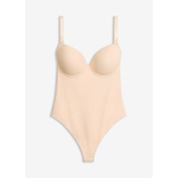 bonprix R&uuml;ckenfreier Medium Shape Body mit Multiwayfunktion, beige, Gr.90B, Attraktiver Shape Body mit tiefem R&uuml;ckenausschnitt