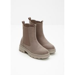 bonprix Chelsea-Boots mit Profilsohle, braun, Gr.39, Zeitloser Chelsea Boot mit profilierter Sohle