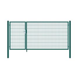 Home Deluxe Doppelfl&uuml;gel Gartentor ADITUS gr&uuml;n 160 x 350 cm