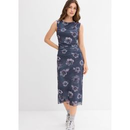 bonprix Midikleid, grau, Gr.48/50 (XL), Modernes Kleid im angesagten Blumenprint