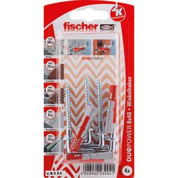 Fischer Fischer DUOPOWER 8 x 40 WH mit Winkelhaken 4 St&uuml;ck
