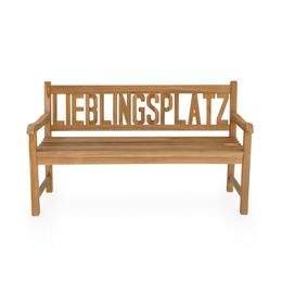 Garden Pleasure Gartenbank 'Marisa' 3-Sitzer Teakholz braun 63 x 89 x 150 cm