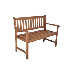Garden Pleasure Gartenbank 'Promotion' 2-Sitzer Eukalyptusholz braun 110 x 86 x 56,5 cm