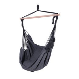 Garden Pleasure H&auml;ngesessel 'Tobago' schwarz 90 x 120 x 65 cm