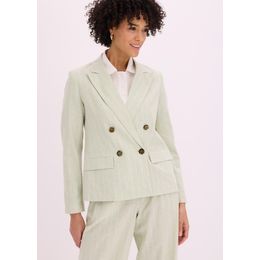bonprix Blazer mit Leinenanteil, gr&uuml;n, Gr.52, eleganter Blazer mit Leinenanteil, aus Leinen