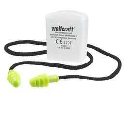 Wolfcraft Geh&ouml;rschutzst&ouml;psel mit Kordel 33 dB &Oslash; 8 - 10 mm