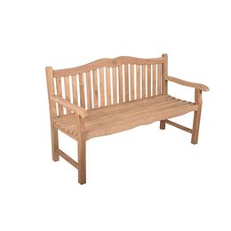Garden Pleasure Gartenbank 'Romang' 3-Sitzer Teakholz braun 150 x 92 x 63 cm