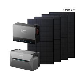 Anker SOLIX Solarmodul-Set 4 x 500 W mit Solarbank 3 'E2700 Pro' und Power Dock