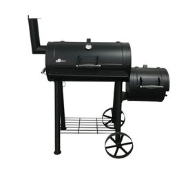 El Fuego Smoker- und Holzkohlegrill 'Edmonton' schwarz 121 x 124 x 66 cm