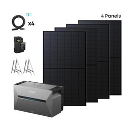 Anker SOLIX Solarmodul-Set 4 x 500 W mit Solarbank 3 'E2700 Pro' Smart Z&auml;hler und Balkonhalterungen