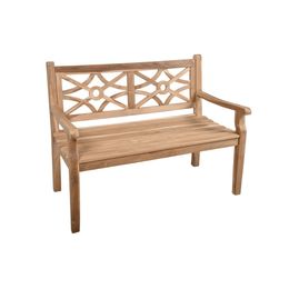 Garden Pleasure Gartenbank 'Sayang' 2-Sitzer Teakholz braun 120 x 92 x 64 cm