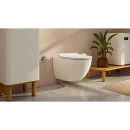 Vitra Aquacare Sento Wand-Tiefsp&uuml;l-WC-Set 7748B003-6202 mit Bidetfunktion, wei&szlig; hochglanz
