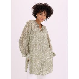 bonprix Chiffon Longbluse, gr&uuml;n, Gr.36, schicke Chiffon Longbluse