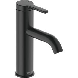 Duravit C.1 Waschtischarmatur C11020002046 Ausladung 113mm, ohne Zugstangen-Ablaufgarnitur, schwarz matt