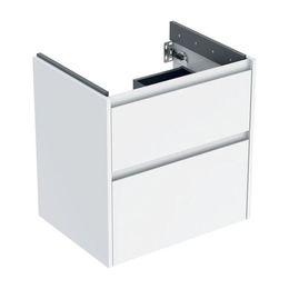 Geberit Renova Plan Waschtisch-Unterschrank 504027011 2 Schubladen, Korpus/Front wei&szlig; / lackiert seidenglanz, Breite 59,5 cm