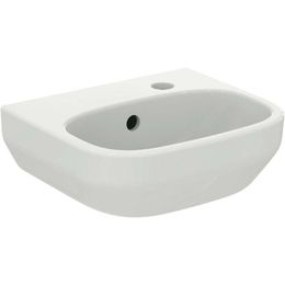 Ideal Standard i.life A Handwaschbecken T466901 35x30x15cm, mit Hahnloch und &Uuml;berlauf, Hahnbank rechts, wei&szlig;