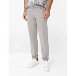 Brax Herren Five-Pocket-Hose Style CADIZ PLATIN, hellgrau, Gr. 42/32