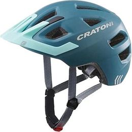 Cratoni Maxster Pro Kinder-Helm steel-blue matt S/M (51-56 cm)