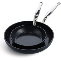 Greenpan Barcelona Pro 2Tlg Bratfpfanneset 20+28cm Schwarz