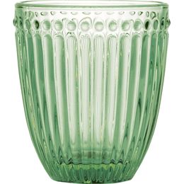 GreenGate Wasserglas Alice 9,5 cm, &Oslash; 8,5 cm, pale green skandinavische Deko Online Shop