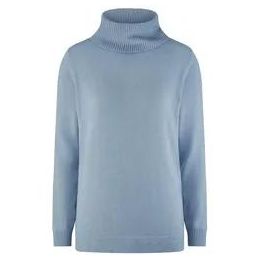 Rollkragen-Pullover Modell Tamara Kaschmir Peter Hahn blau, 44
