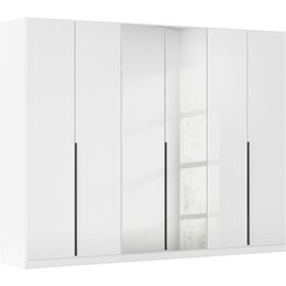 Dreht&uuml;renschrank OTTO HOME "Kleiderschrank Schrank Garderobe AGORDO mit Dekor- oder Hochglanzfront", wei&szlig; (alpinwei&szlig;, hochglanz wei&szlig;), B:271cm H:210cm T:54cm, Holzwerkstoff, Schr&auml;nke, Dreht&uuml;renschrank, durchdachte Innenausstattung, in 8 Breiten und 2 H&ouml;hen MADE IN GERMANY, Topseller