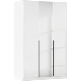 Dreht&uuml;renschrank OTTO HOME "Kleiderschrank Schrank Garderobe AGORDO mit Dekor- oder Hochglanzfront", wei&szlig; (alpinwei&szlig;, hochglanz wei&szlig;), B:136cm H:210cm T:54cm, Holzwerkstoff, Schr&auml;nke, Dreht&uuml;renschrank, durchdachte Innenausstattung, in 8 Breiten und 2 H&ouml;hen MADE IN GERMANY, Topseller