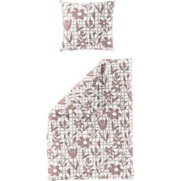 Bettw&auml;sche Bierbaum "Bettw&auml;sche 4185", rosa, B/L: 155cm x 220cm, 1 Stk., 1 Stk., Seersucker, B/L: 80cm x 80cm, 2, Seersucker, Obermaterial: 100% Baumwolle, Bettw&auml;sche, Bettw&auml;sche, Seersucker, 100 % Baumwolle, pflegeleicht, b&uuml;gelfrei, k&uuml;hlend