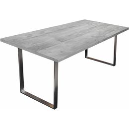 M&auml;usbacher Esstisch M&Auml;USBACHER, grau (betonoptik), B:200cm H:76cm T:100cm, Tische, Esstisch, in verschiedenen Gr&ouml;&szlig;en