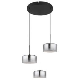 Globo LIGHTING LED Pendelleuchte "BELINDA", schwarz, 1 Stk., Leuchten, H&auml;ngelampe/H&auml;ngeleuchte/Wohnzimmer/Esstisch/elegant, LED Pendelleuchte