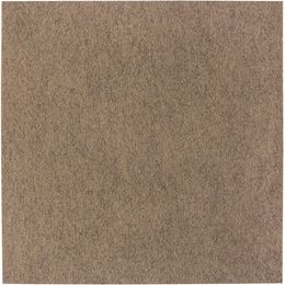 Teppichfliese ANDIAMO "Abbo, selbstklebend, Gesamth&ouml;he 4 mm", beige, B:40cm L:40cm, Obermaterial: 100% Polypropylen, Teppiche, Bodenschutz, quadaratisch 40x40 cm, 25er Set, 50er Set, 100er Set